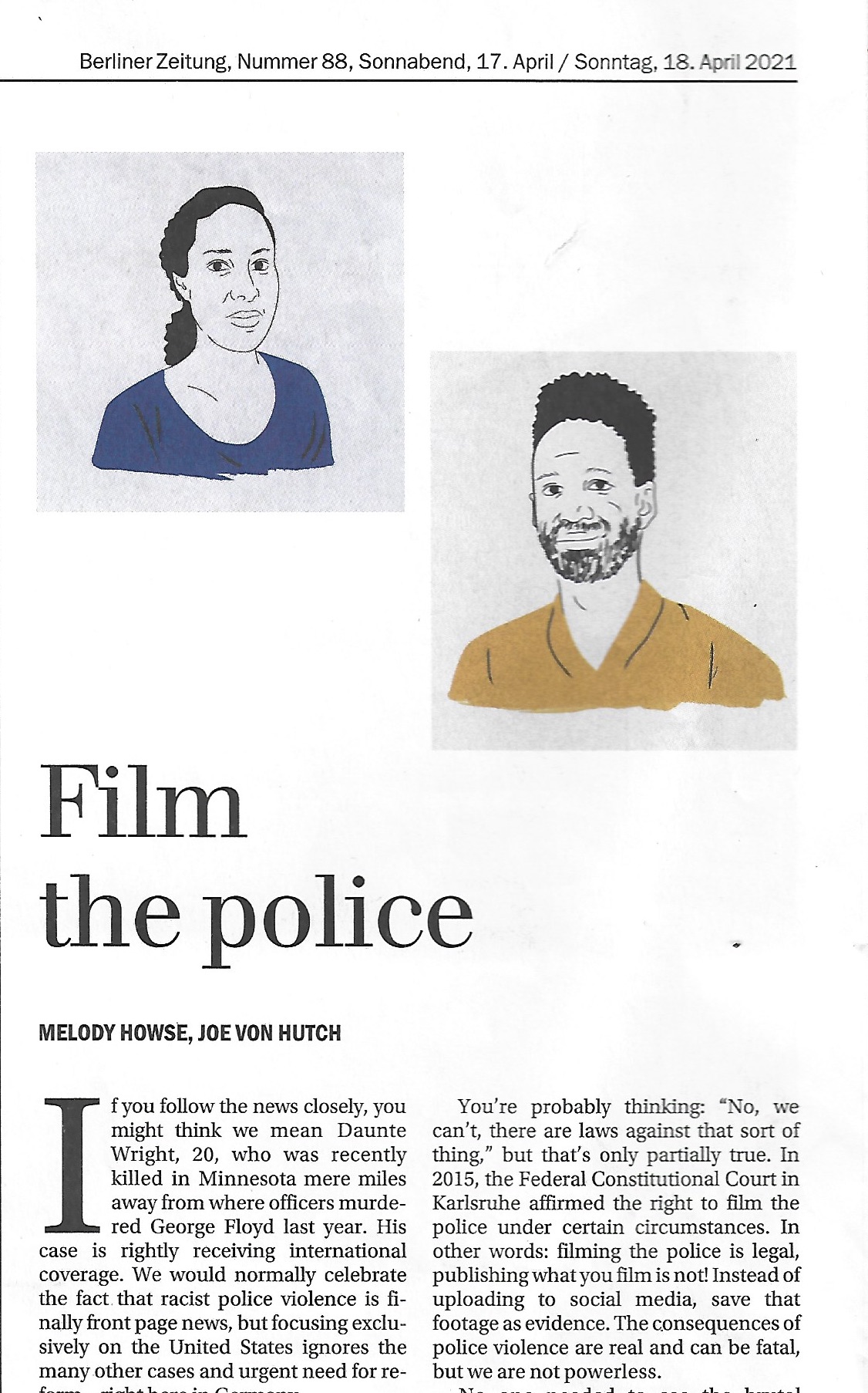 Film The Police! – Melody Howse